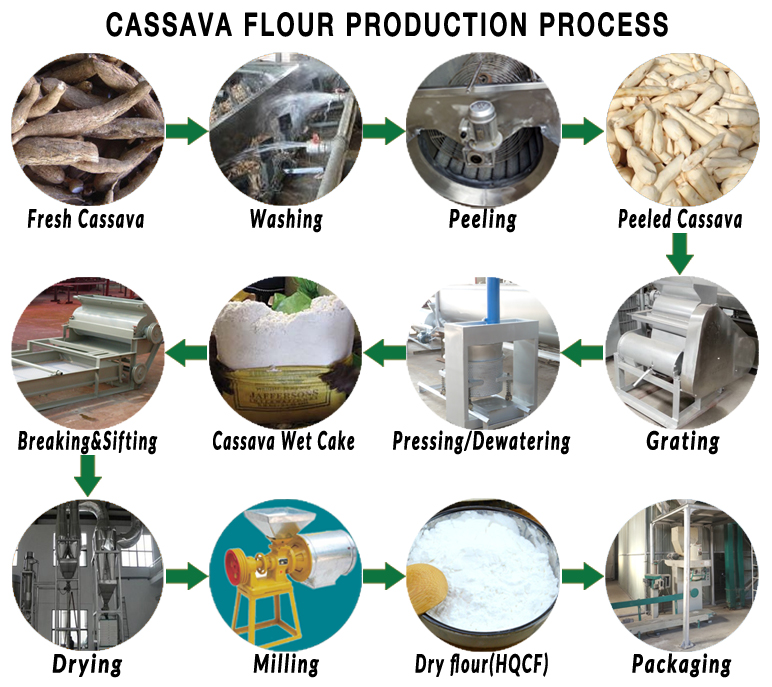 Cassava Flour Processing Machine